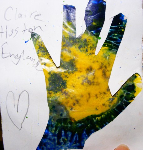 Owl & Toadstool: Crayon Melt Trefoil Sun Catcher